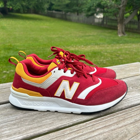 New Balance | Shoes | New Balance Club 997 As Roma Red Gold Yellow ...